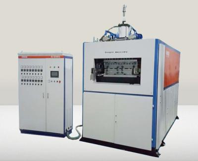 China PLC Vacuum Plastic Thermoforming Machine for Degradable Materials Max Forming Depth 180mm 130KW for sale