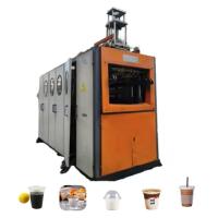 China Cup And Bowl Cover Forming Fully Automatic Blister Machine High Efficiency Plastic Cup Making Machine for sale