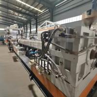 China WX 120 Double Screw Plastic Extrusion Machine 33:1 L/D Servo Drive Customized Die for sale