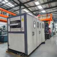 China 11KW PLC Controlled Plastic Thermoforming Machine 750x430mm Forming Area 5000kg Capacity for sale