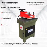 China 12T Hydraulic Cutting Machine 400x800mm Lower Work Surface Plastic Sheet Cutter 0.75/1.1kw for sale