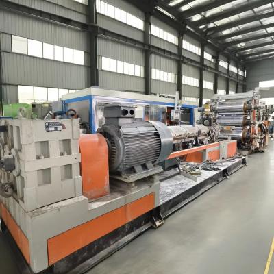 China WX 120 Triple Screw Plastic Extruder 900mm Three Roll Width 110kw PS Sheet Machine for sale