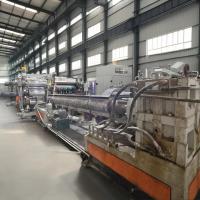 China WX 120 Triple Screw Plastic Extruder 380V 800mm Die Width Customized Screw Design for sale