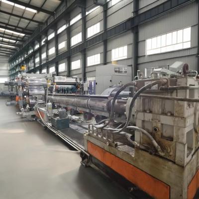 China WX 120 Triple Screw Plastic Extruder 380V 800mm Die Width Customized Screw Design for sale