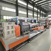 China WX 120 Triple Screw Plastic Extruder 380V 800mm Die Width Customized Screw Design for sale