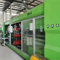 China Second-hand three-station fully automatic food plastic box making machine Plastic thermoforming machine for sale