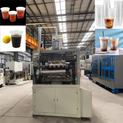 China Plastic Thermoforming Machine 660x300mm 7.5KW Electric Heating PP PS Cup Maker for sale