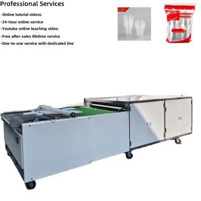 China Automatic Plastic Cup Stacking Machine 15000-36000 Cups Per Hour 110V-220V for sale