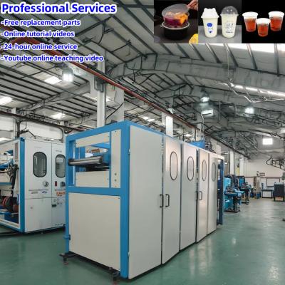 China 520mm Max Forming Width Plastic Thermoforming Machine 11KW 380V for PP PS Cups for sale