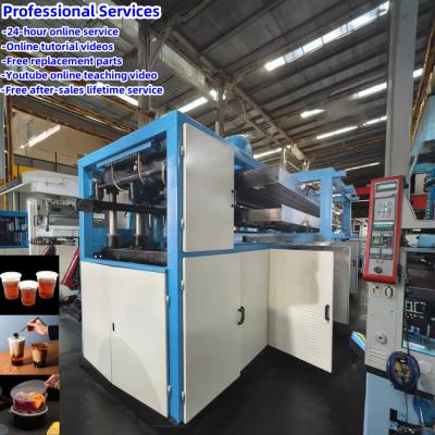China Electric Heating PP PS Plastic Thermoforming Machine 11KW 250mm Forming Depth for sale