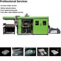 China Egg Tray Production Vacuum Forming Machine 1220x710mm Forming Area 35KW 3000kg for sale