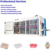 China Used Fully Automatic Plastic Vacuum Forming Machine 710x610mm Forming Area 120mm Depth for sale