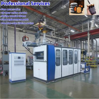 China WX Plastic Thermoforming Machine 750x420mm Forming Area 220mm Depth CE Certified for sale