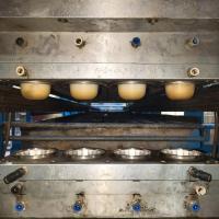 China Multifunctional Plastic Cup Making Machine with 150mm Max Forming Depth for sale