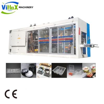 China Automatic Disposable Lunch Box Thermoforming Machine 710x520mm 380V for sale
