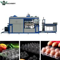 China Automatic Plastic Vacuum Forming Machine 1220mm Molding Length Coffee Cup Lid Making Machine for sale