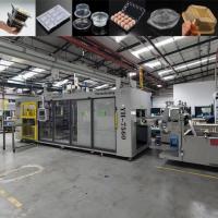 China Automatic Plastic Vacuum Forming Machine 750x600mm 120mm Forming Height 380V for sale