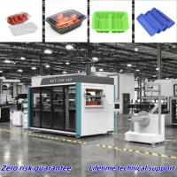 China Fully Automatic Plastic Thermoforming Machine 680x500mm Molding Area for PP PS PET Food Packaging for sale
