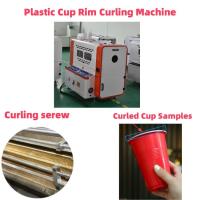 China Fully Automatic Plastic Cup Rim Curling Machine 3.7kw Main Motor 16kw Rated Power for sale