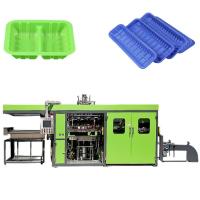 China Fully Automatic Seedling Tray Plastic Vacuum Forming Machine with eMule Movement for sale