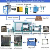 China Fully Automatic Seedling Tray Plastic Vacuum Forming Machine with eMule Movement for sale