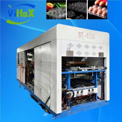 China Automatic Plastic Thermoforming Machine 680mm Width 120mm Height for Food Trays for sale