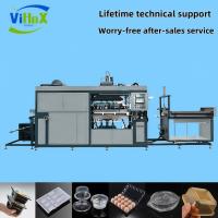 China Used Fully Automatic Plastic Vacuum Forming Machine 1220mm 710mm Food Container Making for sale
