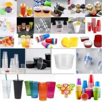 China Fully Automatic Plastic Thermoforming Cup Making Machine 730mm Width CE Certified for sale