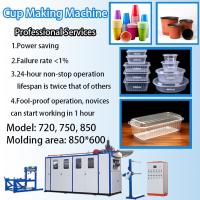China WX Series Plastic Cup Making Machine 730mm Width CE Certified Thermoforming for sale