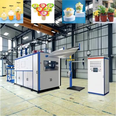 China WX Fully Automatic Plastic Cup Making Machine 730mm Width CE Certified Thermoforming for sale