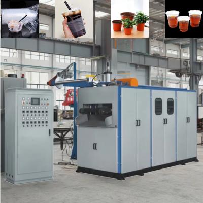 China Automatic Plastic Thermoforming Machine 4100x1500x2200mm for PP PET PVC Food Containers for sale