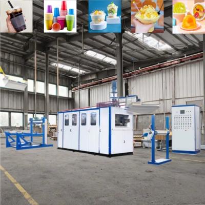 China Automatic Plastic Thermoforming Machine 4100x1500x2200mm CE Certified for PP PET PVC Food Containers for sale