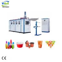 China Fully Automatic Plastic Thermoforming Machine 4100x1500x2200mm 60-70L/min Water Consumption for Disposable Cups for sale