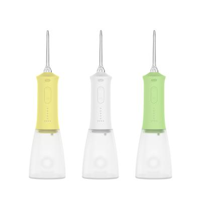 China Rechargeable electric dental oral irrigator with 4 modes 350ml big tank water flooser for sale