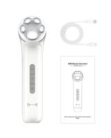 China Facial Microcurrent Beauty Device Electric  Clean Toning Red Blue Light Rejuvenation Lift Remove Wrinkles Machine for sale
