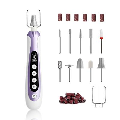 China Electric Manicure Pedicure Set 10 Level Speed Low Noise USB Charging LED Display Electric Nail Drill for sale