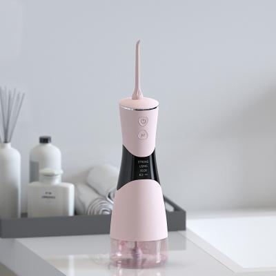 China 350ML Water Tank Portable Water Flosser With LCD Screen for sale