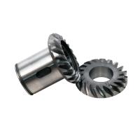 China Customized Steel Spiral Bevel Pinion Gear with Gleason Type Tooth Profile for Machine Tools for sale