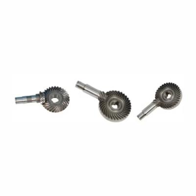 China Cylindrical Angle 90 Degree Spiral Bevel Gear Shaft High Performance for sale