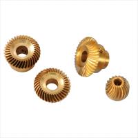 China 24 Tooth Brass Helical Gears Custom Precision Instrument Gears for sale