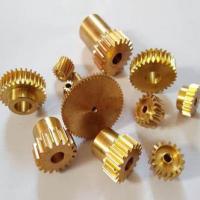 China High Precision Micro Machining Parts Small Diameter Durable CNC Brass Bevel Gear With Curve Tooth for sale