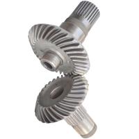 China Small Module Spline Shaft Spiral Bevel Gear Grinding Gear With High Precision for sale