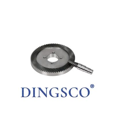 China High Reduction Ratio Hypoid Gear with High Transmission Efficiency and ISO 4-6 Grade Accuracy for sale
