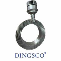 China High Precision Orthogonal 10-Speed Ratio Reduction Gear with ISO 4-6 Grade Accuracy and Spiral Shape for sale