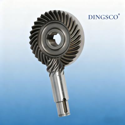 China DINGSCO Spiral Bevel Gear Set: ISO 5-6 Gear Accuracy, Up To 96% Efficiency, Carburized Steel Material For Industrial Reducer Gear for sale