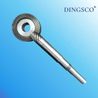 China Orthogonal Grinding Bevel Gears with Extra-Long Integral Shaft — High Precision Transmission for sale