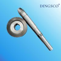 China Precision ISO 4-6 Grade Spiral Bevel Grinding Gear with Extra-Long Integral Shaft and HRC 58-62 Hardness for sale