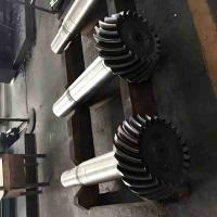 China Heavy-Duty Integral Spiral Bevel Gear Shaft For Industrial Reducers & High-Torque Transmission Systems for sale