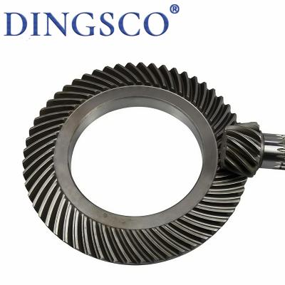 China Precision Spiral Bevel Crown Wheel & Pinion, Gear Set For Vehicle Axle Transmission System for sale