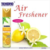 China Tekoro Natural Fragrance Air Freshener Home Aerosol Spray with CE, RoHS, SGS, GMP Certification in 250ml or 300ml Capacity for sale